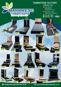 Tombstone Factory Catalogue | Mankweng Tombstones | 2023