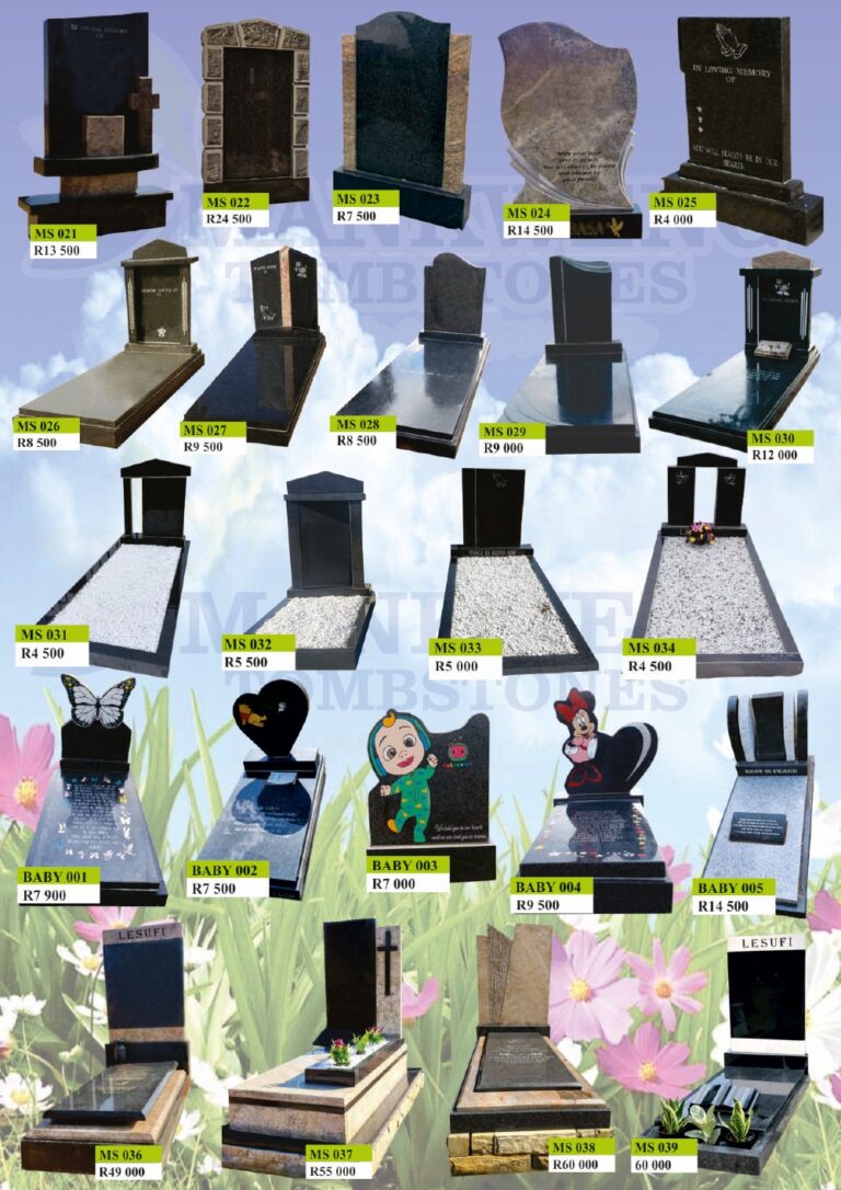 Tombstone Factory Catalogue | Mankweng Tombstones | 2025